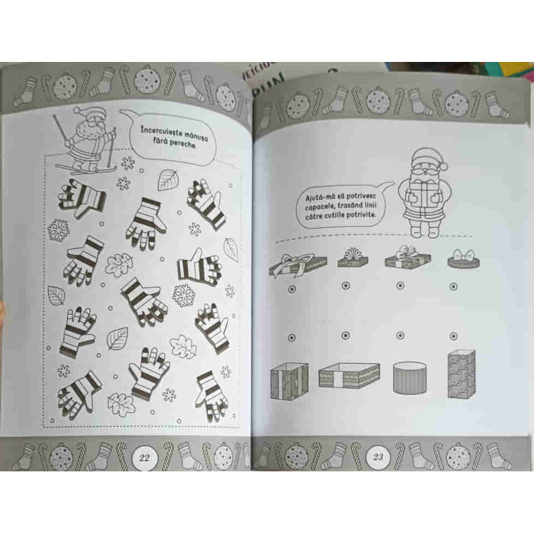 Cartea JOCURI LOGICE CU MOS CRACIUN, 5-7 ANI scrisa de COLECTIV ...